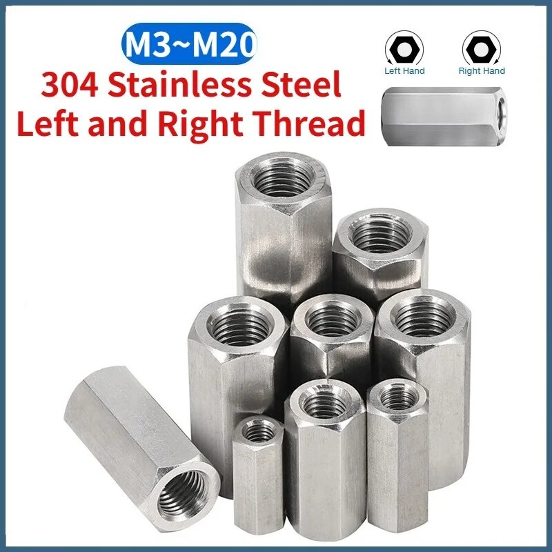 Шестигранные гайки нержавеющая сталь M3-M20 M4x6mm(2pcs), 40mm