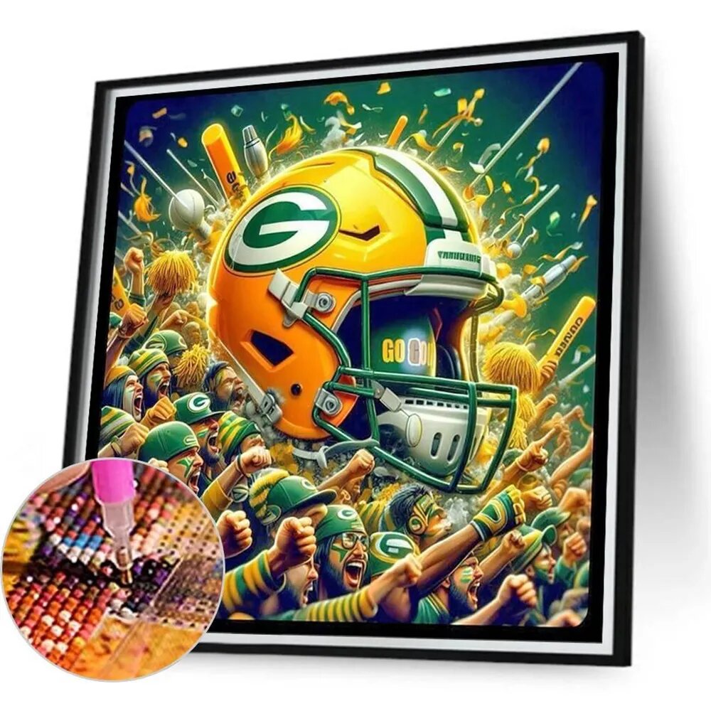 Диамантная картина Green Bay Packers, 40 40 см, из смолы