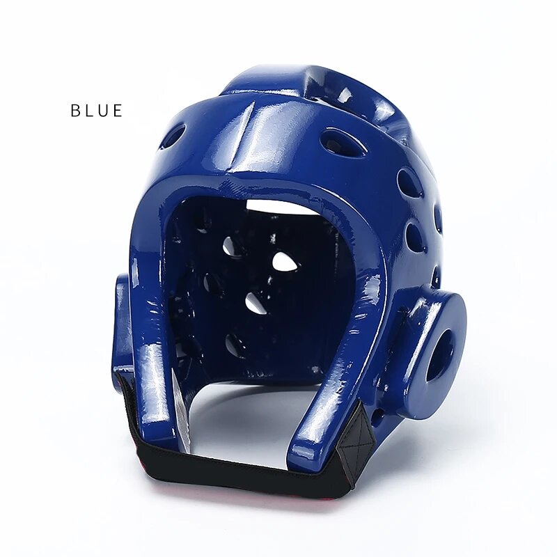 Белый шлем для тхэквондо Синий, S, BLue No Logo