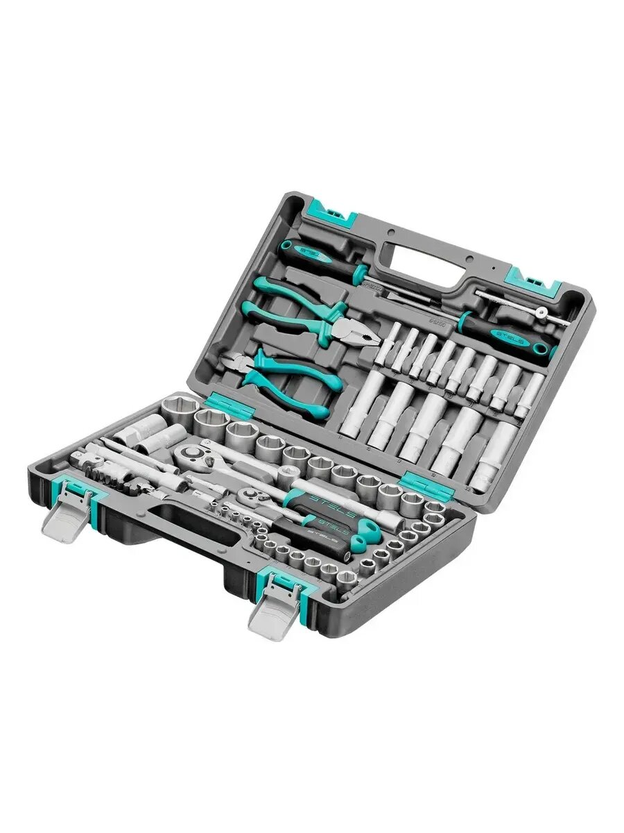 Набор инструментов 1/2", 1/4", CrV 69 предметов 14108