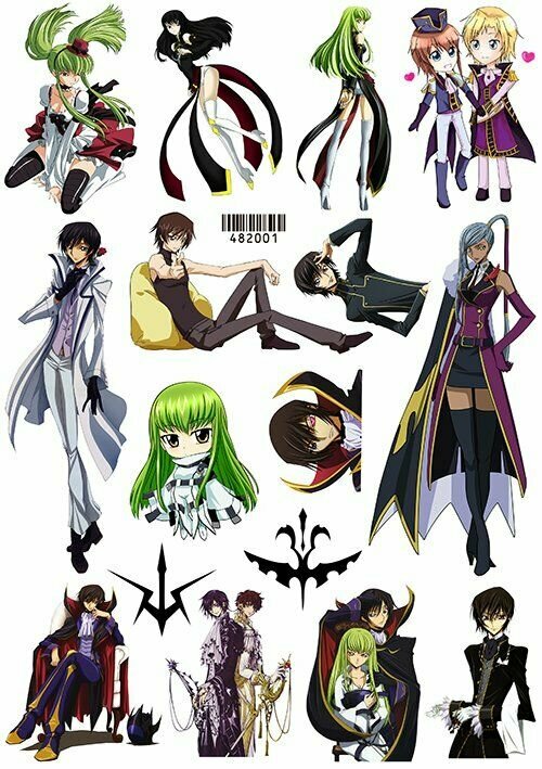 Наклейки Code Geass No.1