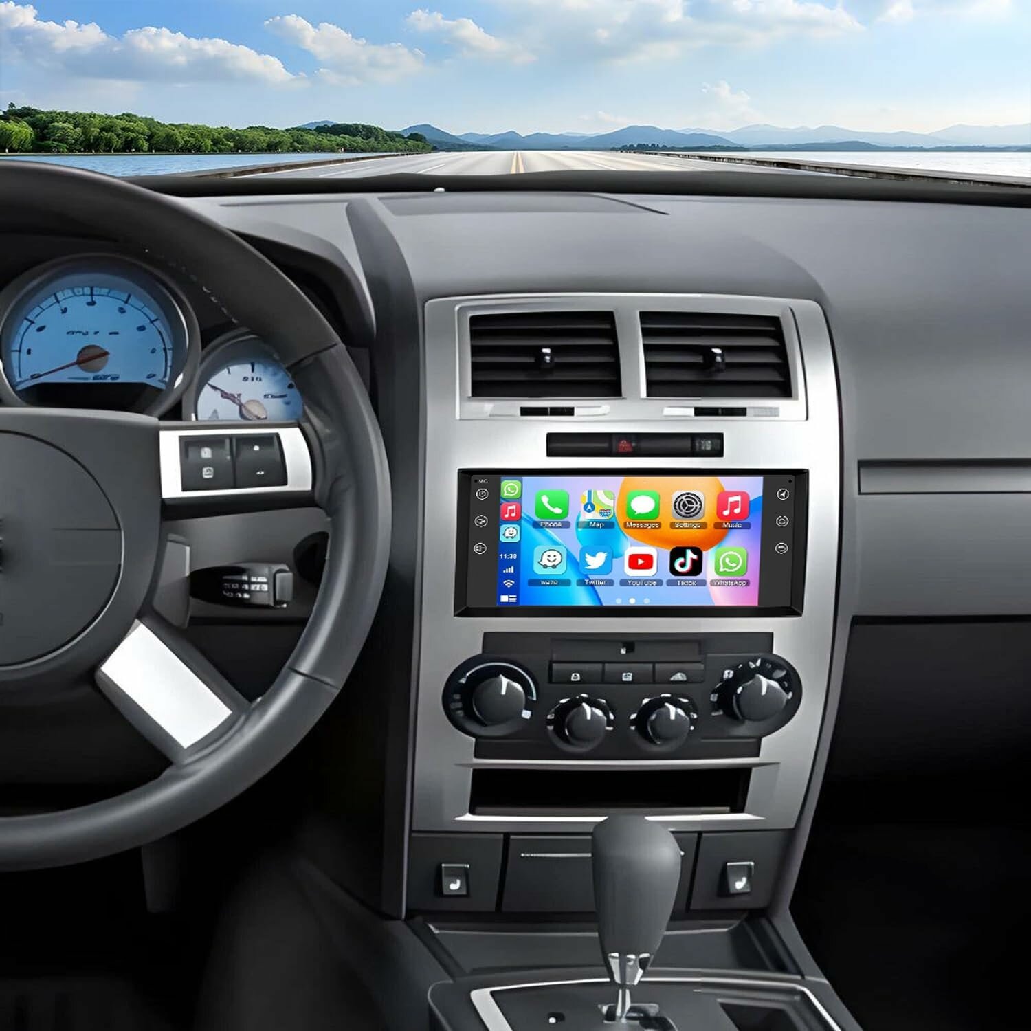 Автомобильная стереосистема Android 13 для Dodge Charger 2008, 2009, 2010, стереосистема с 7-дюймовым сенсорным