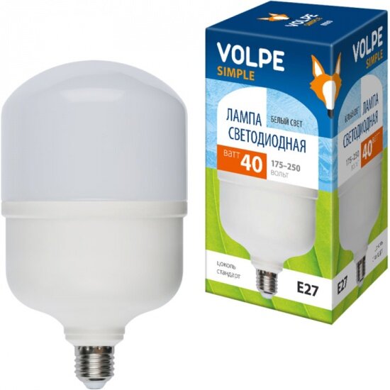 Светодиодная лампа Volpe LED-M80-40W/NW/E27/FR/S