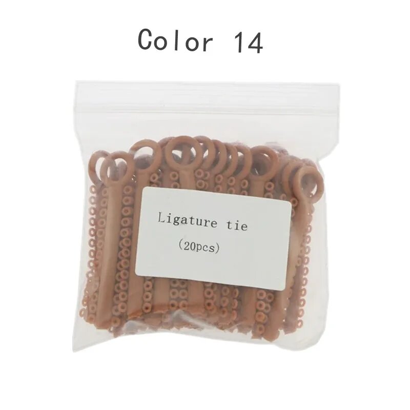 Лигатуры ортодонтические силиконовые, Цвет 14 (20 шт.)