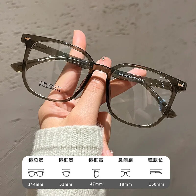 Ретро очки в оправе Cold tea color