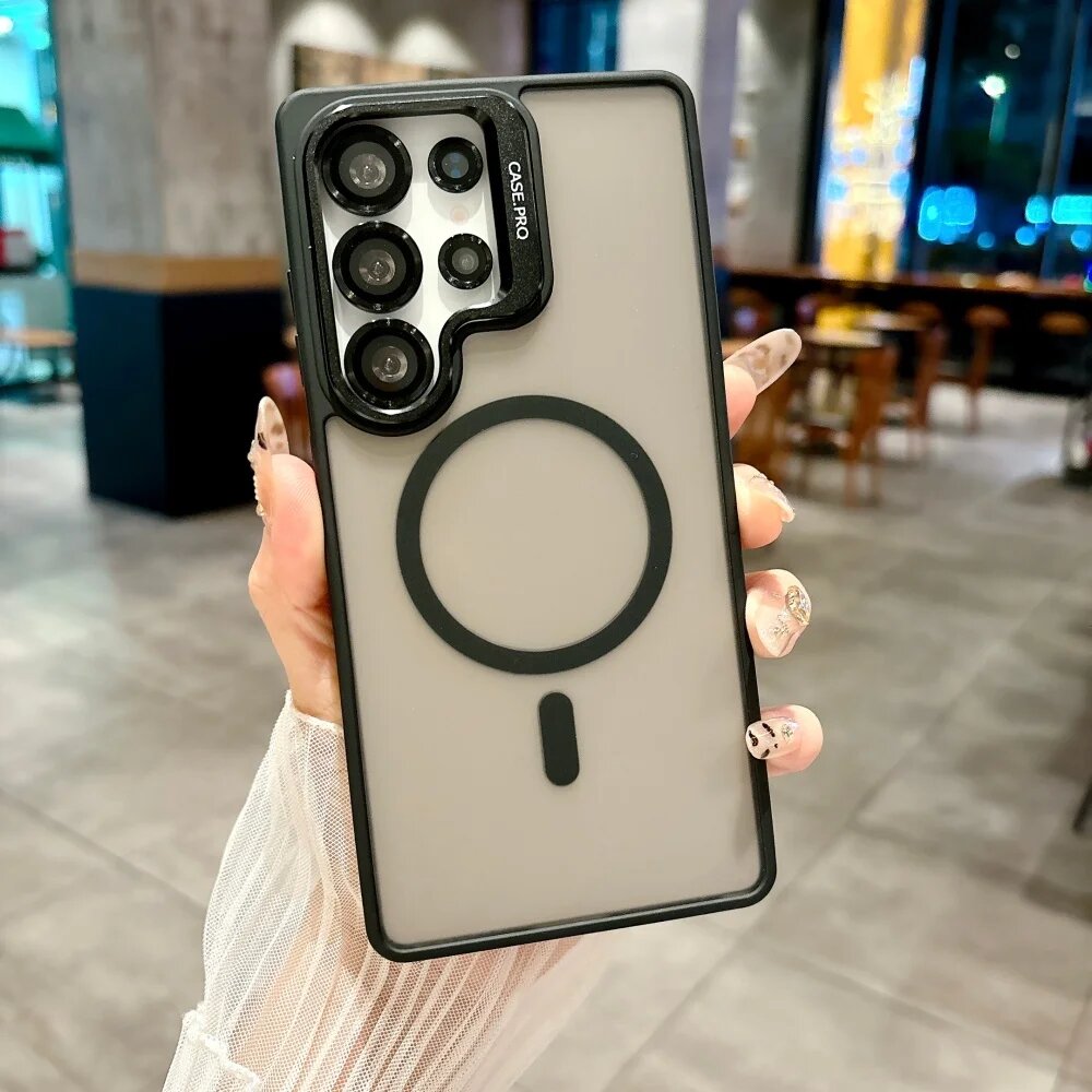 S26 Ultra Flip Up Держатель объектива Кронштейн Чехол для Галактика С25 Ультра, Черный, Black