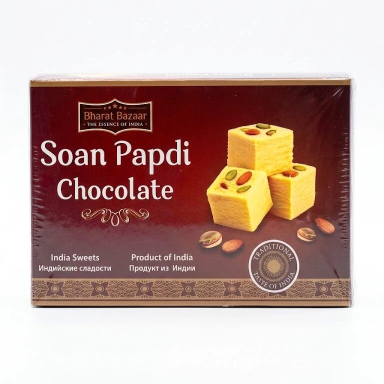 Соан папди (инд. халва) со вкусом шоколада Bharat Bazaar 250г