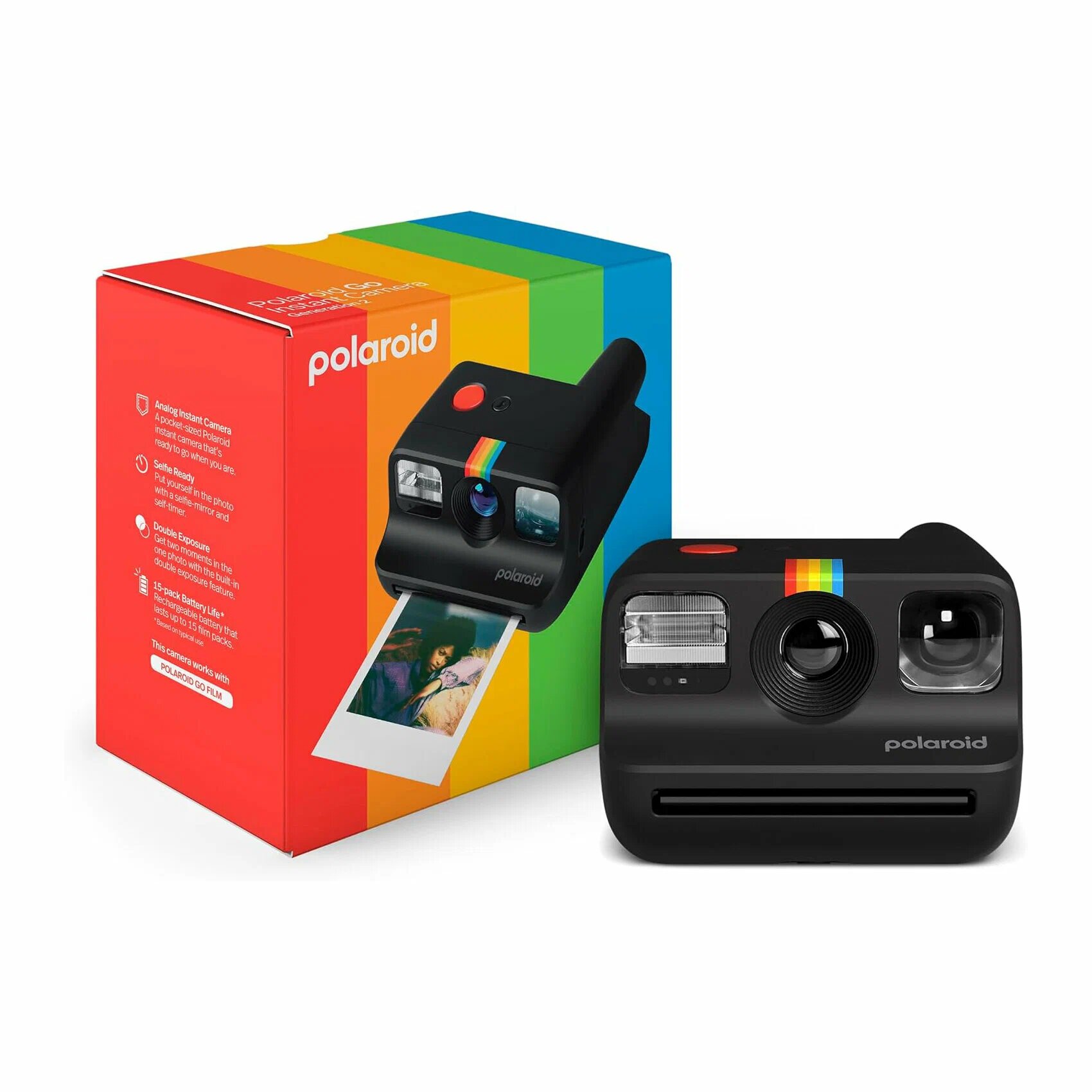 Фотоаппарат мгновенной печати Polaroid Go Generation 2 Instant Camera Black