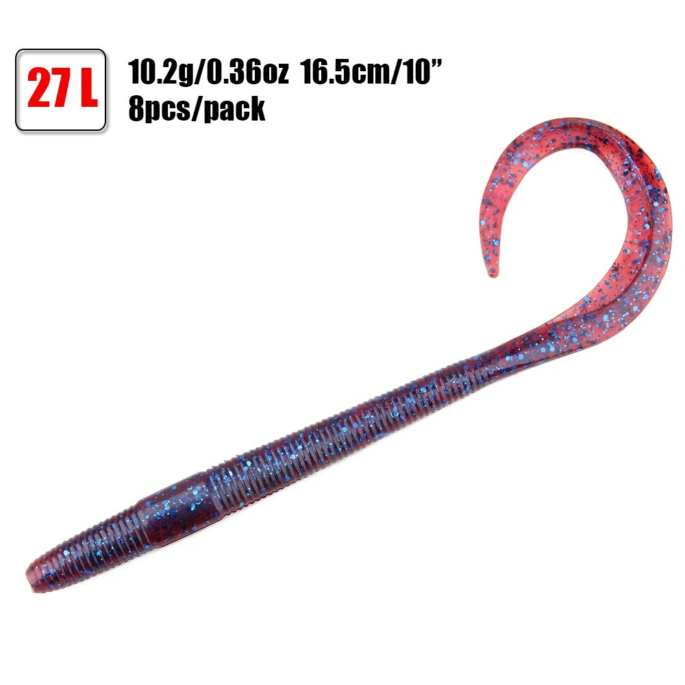 Силиконовый спиннербейты 10" 27L, красный
