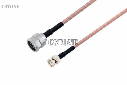 N штыревой к BNC штыревой кабель используя RG142 коаксиальный с термоусадкой