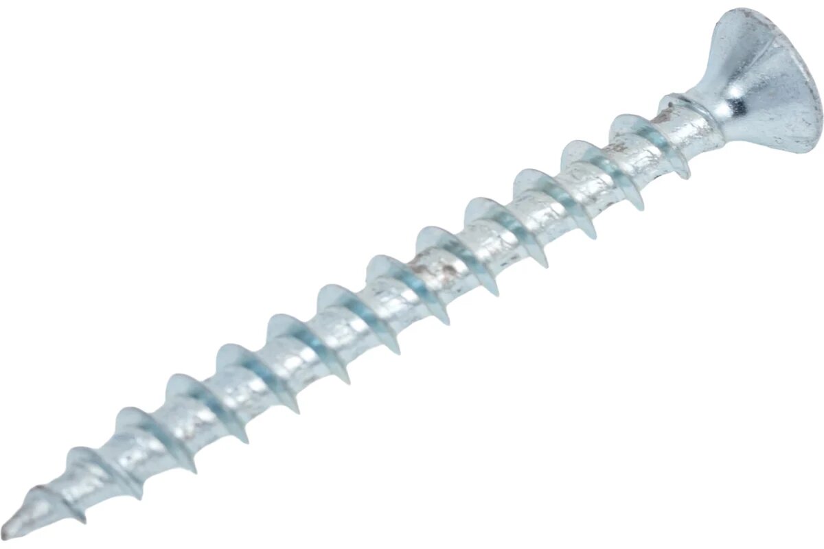 Саморез Philips 4х40 мм стальной с окисленным покрытием белый цинк для оконного профиля