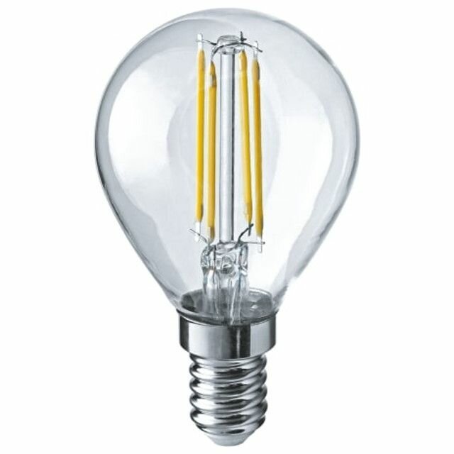 Лампа филаментная NAVIGATOR, 7 Вт, Е14, LED, 4000 К, 660 Лм, шар