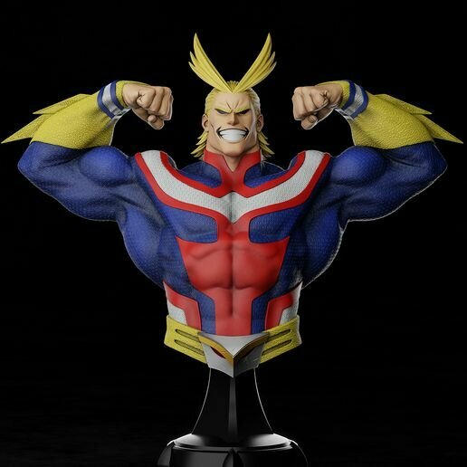 Сборная модель All Might (Boku no Hero Academia), бюст, 60мм для покраски