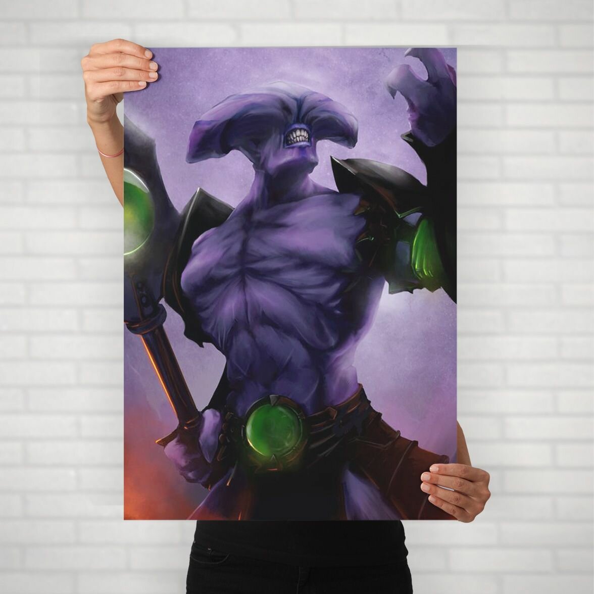 Плакат на стену для интерьера Dota 2 (Faceless Void 1) - Постер по игре формата A1 (60х84 см)
