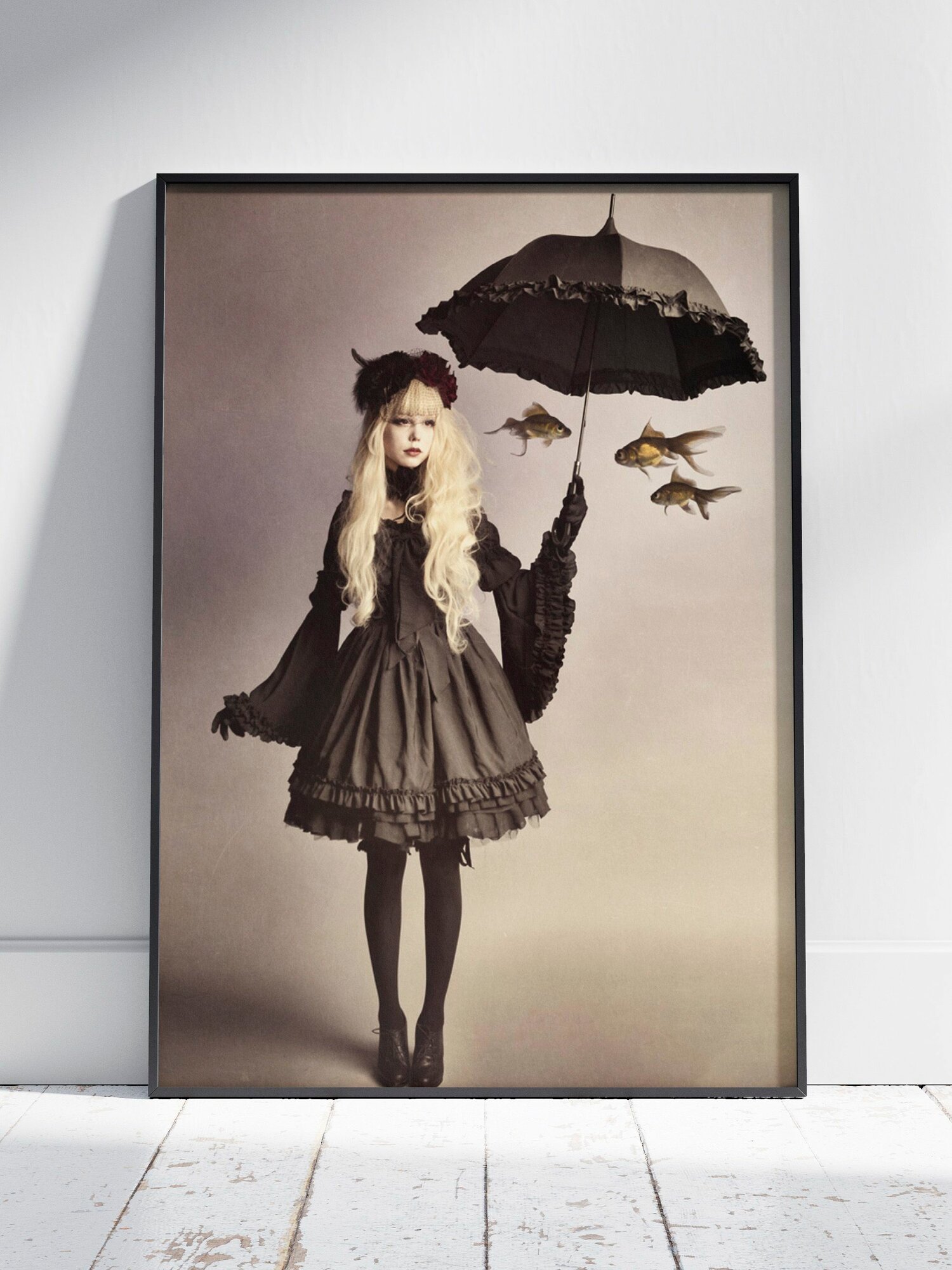 Плакат на стену для интерьера Стиль Лолита (Lolita Fashion Style 9) - Постер по японской моде формата A4 (21x30 см)
