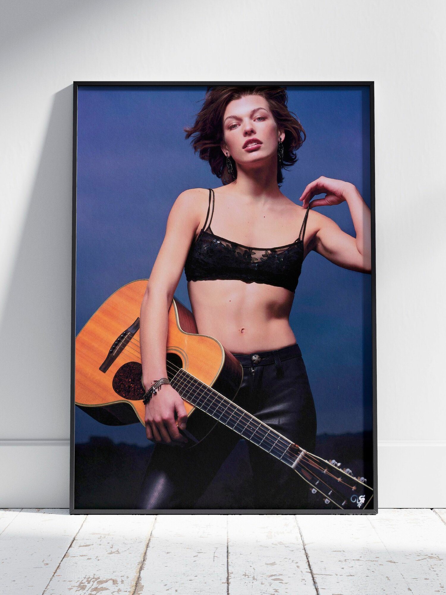 Плакат на стену для интерьера Мила Йовович (Milla Jovovich 46) - Постер по актеру фильма, кино, сериала формата A4 (21x30 см)
