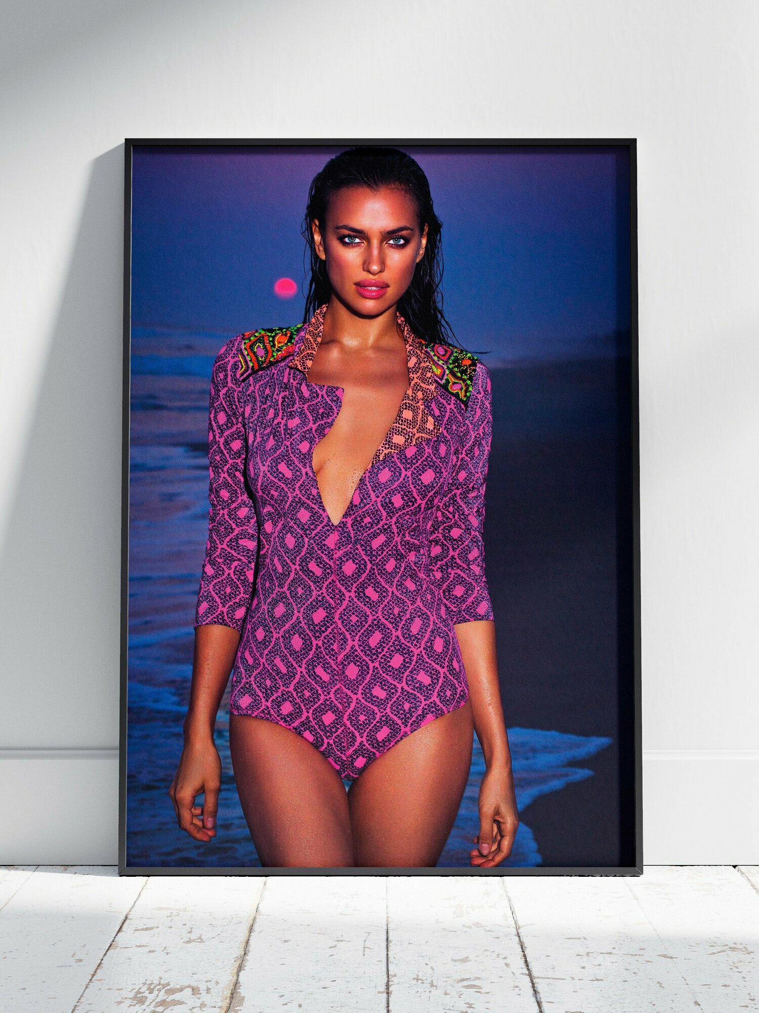 Плакат на стену для интерьера Ирина Шейк (Irina Shayk 2) - Постер по модели, бренду и моде формата A4 (21x30 см)