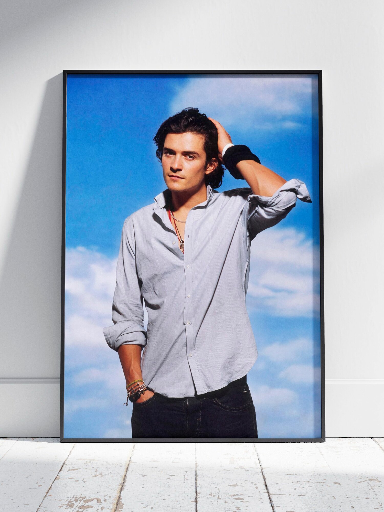 Плакат на стену для интерьера Орландо Блум (Orlando Bloom 12) - Постер по актеру фильма, кино, сериала формата A4 (21x30 см)