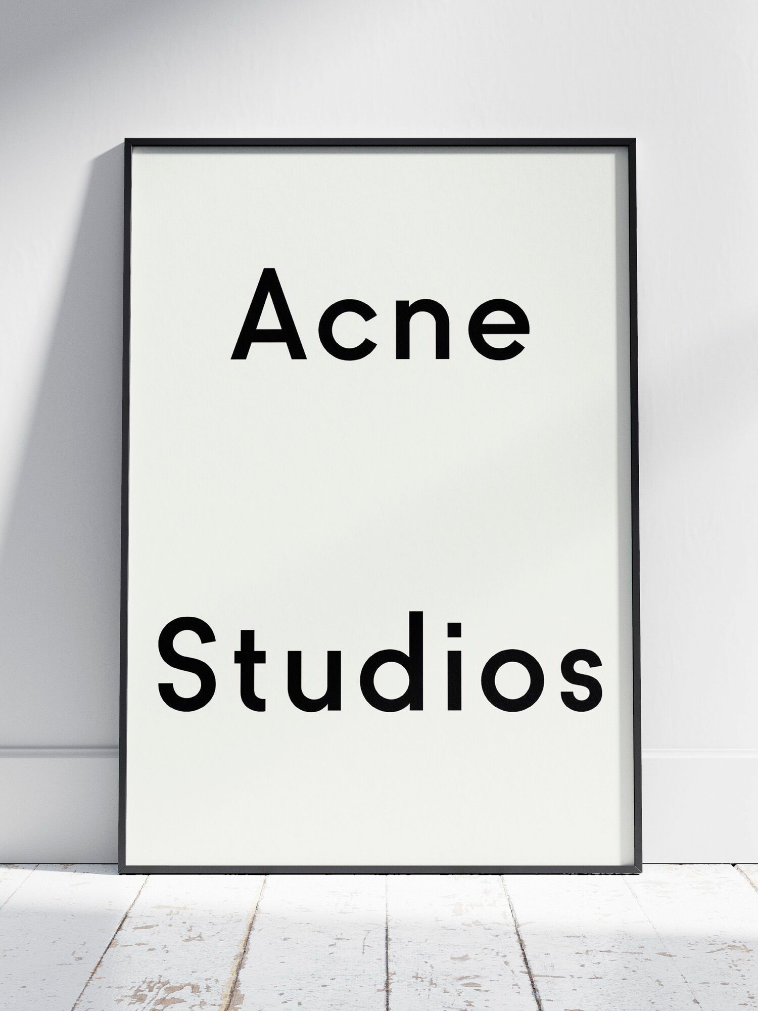 Плакат на стену для интерьера Акне Студиос (Acne Studios 7) - Постер по модели, бренду и моде формата A4 (21x30 см)