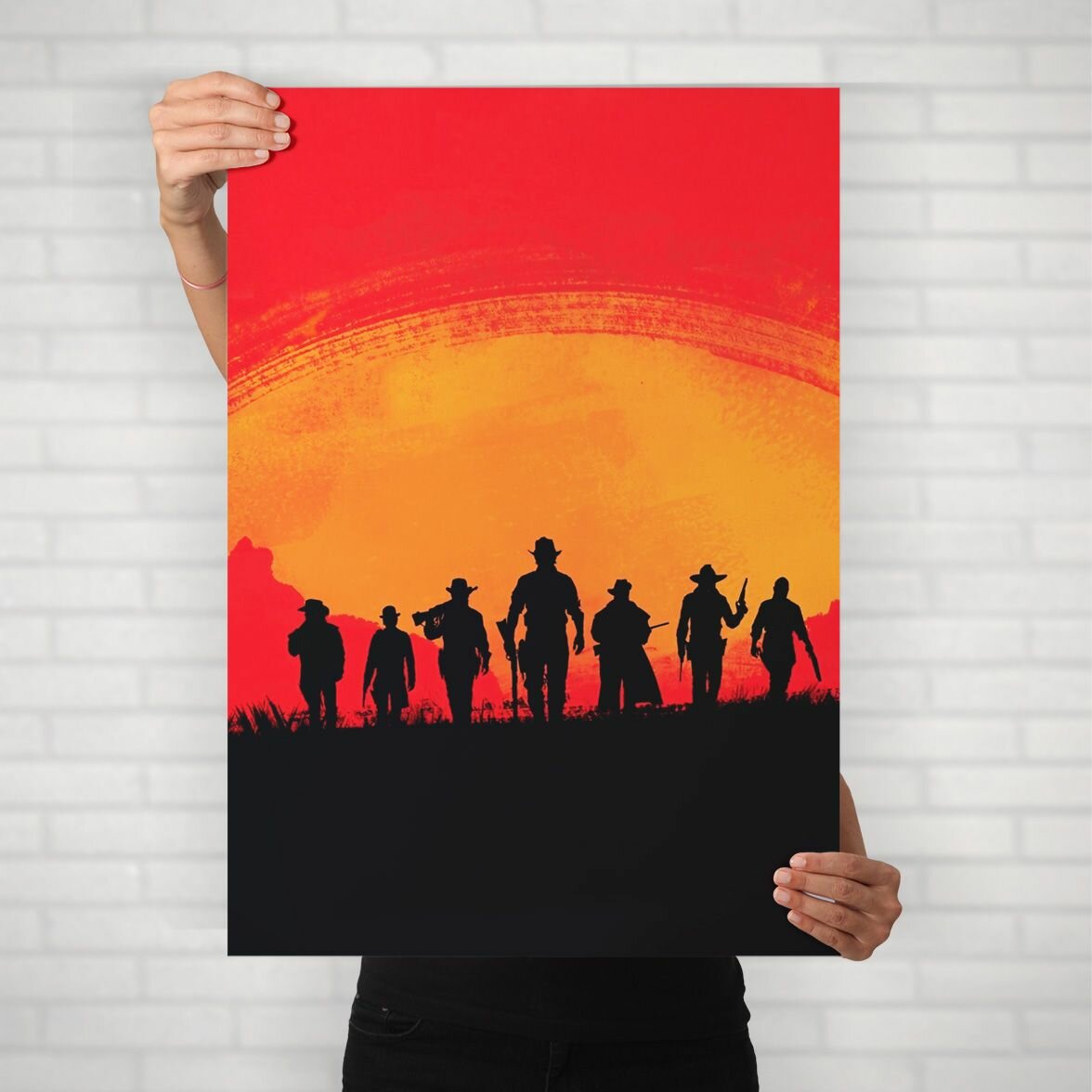 Плакат на стену для интерьера Red Dead Redemption 2 (Общее 2) - Постер по игре формата А1 (60x84 см)