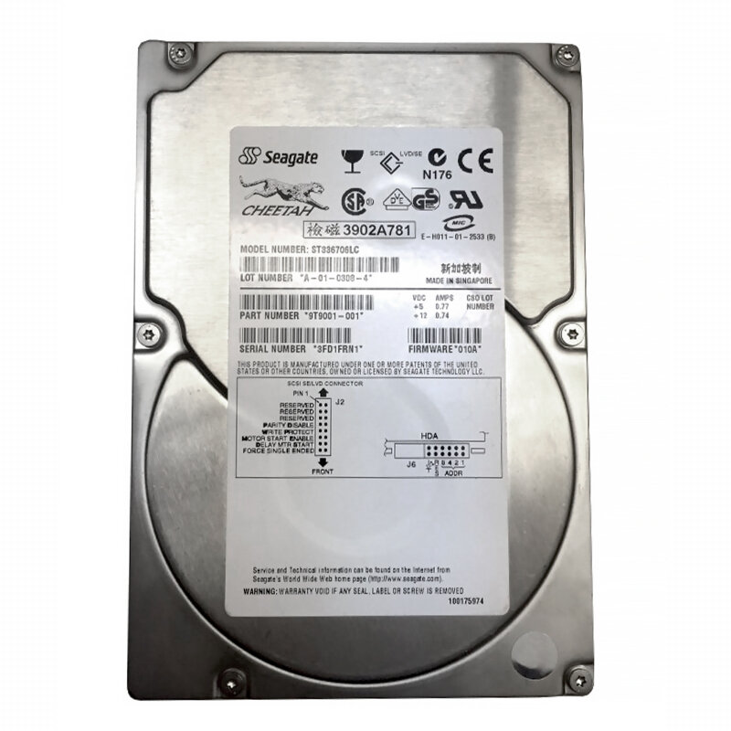 Жесткий диск Seagate 9T9001 36,7Gb U160SCSI 3.5" HDD