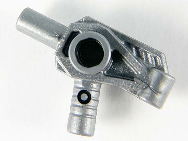 Деталь Lego 50018b Minifigure, Weapon Pistol, Bar on Front, Studs on Sides, Handle on Back and Bottom