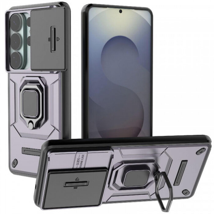 Transformer Ring Holder Противоударный чехол с кольцом и шторкой камеры для Samsung Galaxy S26 Ultra
