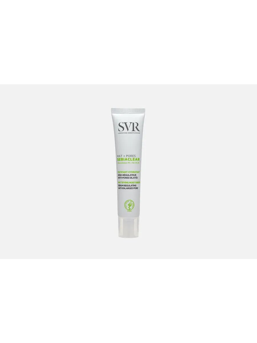 SVR Mat + pores sebiaclear Матирующий крем для лица 40мл
