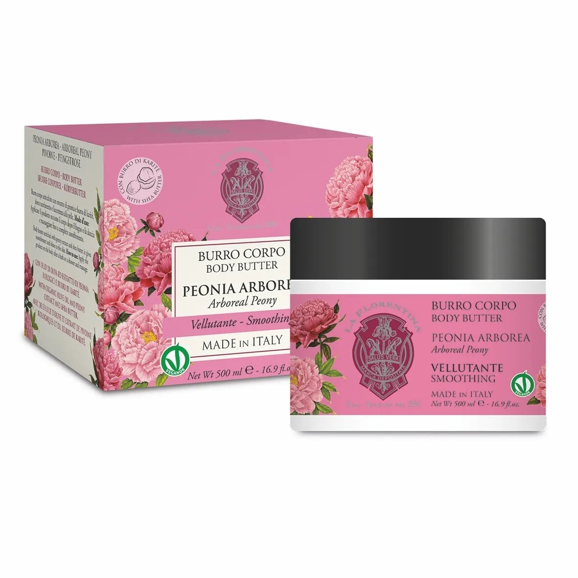 Крем для тела La Florentina Arboreal Peony 500 мл Унисекс / Арбореал Пеони / Древовидный пион