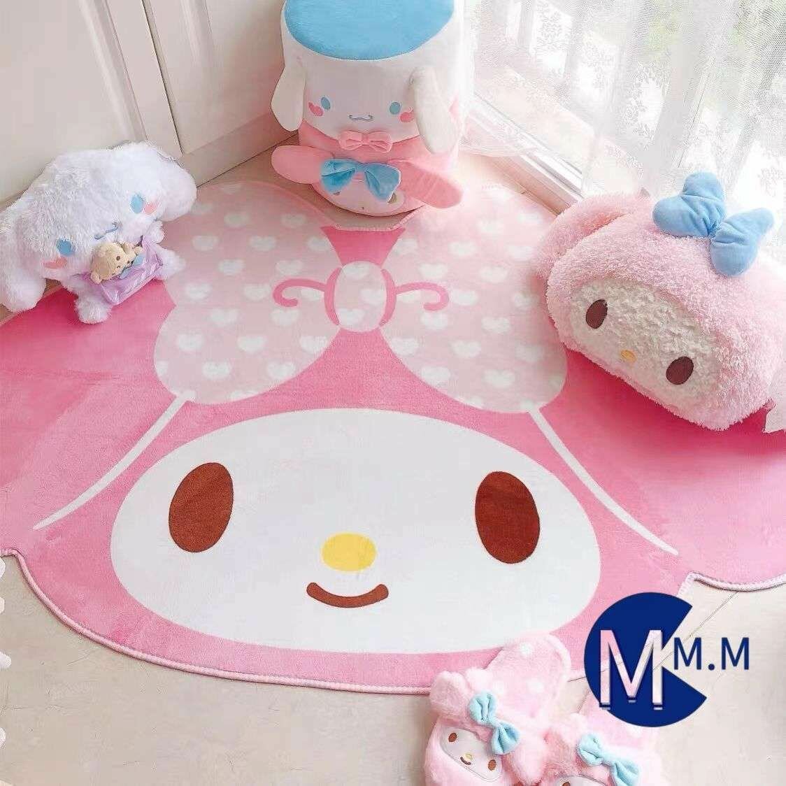 Милый ковер my melody для детской комнаты, размер 50х80 см, с рисунками из аниме Kawaii