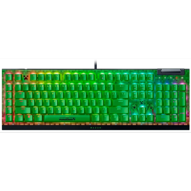 Razer RZ03-04704100-R3M1 Игровая клавиатура Razer BlackWidow V4 X (Green Switch) - Minecraft Ed. - US Layout/ Razer Bla