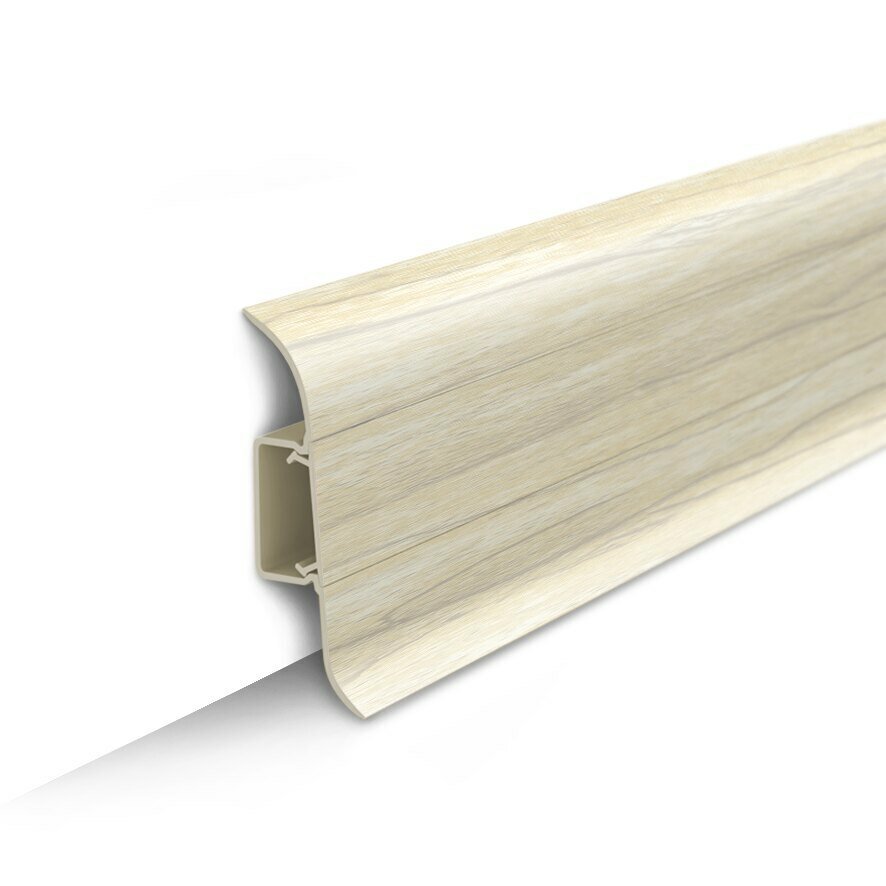 Пластиковый плинтус Идеал Classic 55 мм Клён вермонт 262, 1 шт.