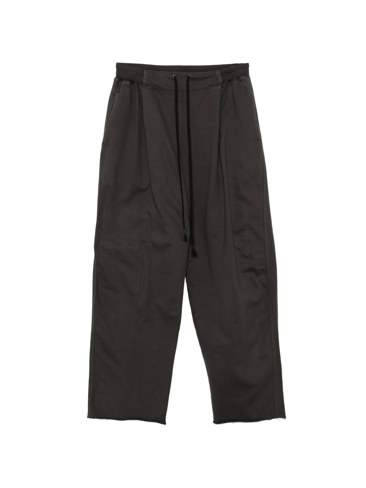 Брюки Drawstring raw-cut trousers