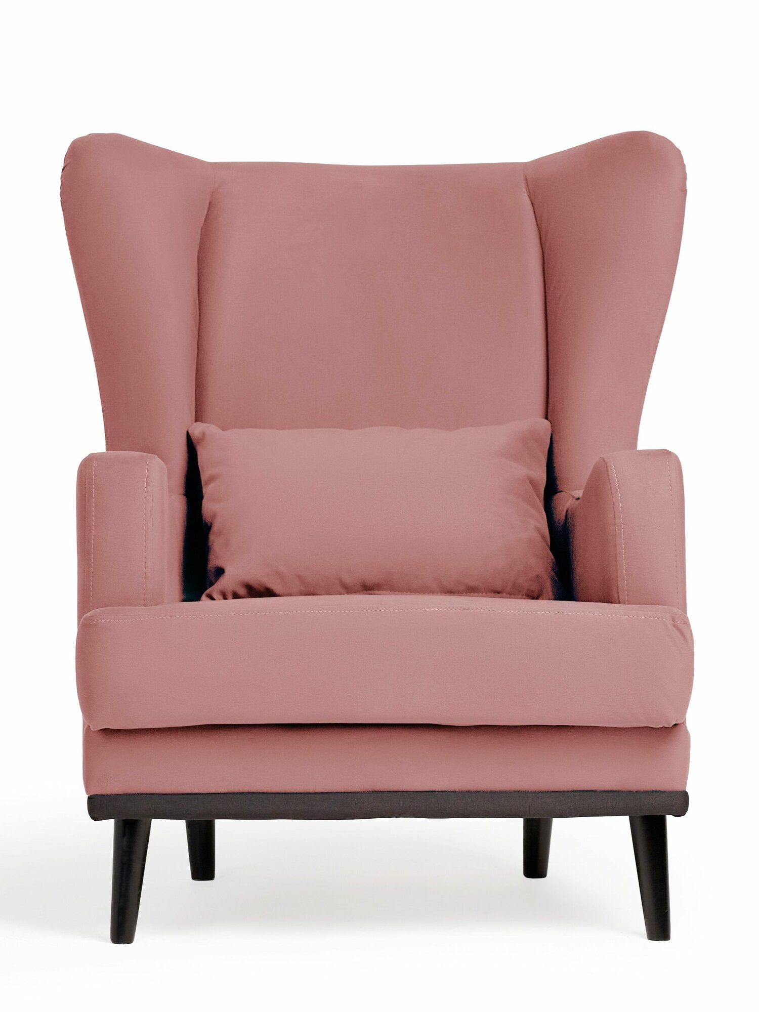 Кресло мягкое Вегас, кресло мягкое для дома светло-розовое велюр Zara pastee 36