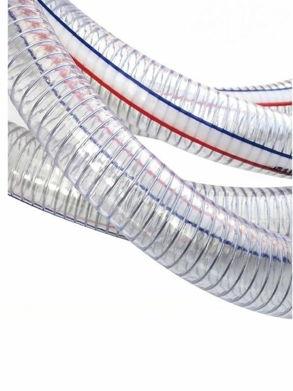 Труба из прозрачной стальной проволоки ПВХ ID 50 мм * OD56 мм--ID 89 мм * od101 мм