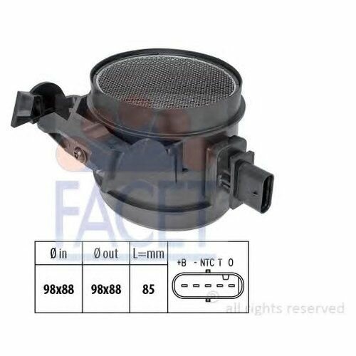 Датчик массового расхода воздуха Facet 101355 для Mercedes C-CLASS CL203, S203, S204, W203, W204, CLC-CLASS CL203, CLK A209
