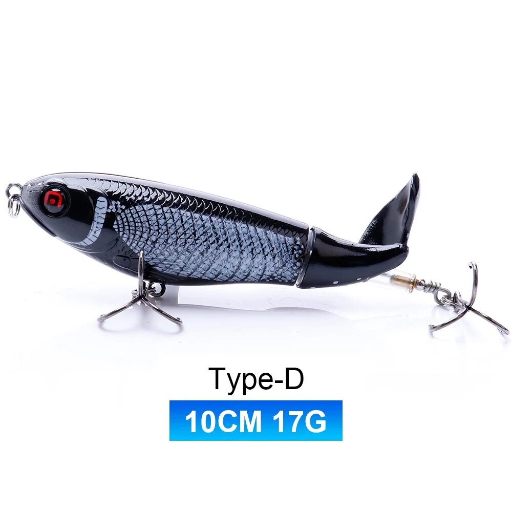 Поппер TREHOOK Type-D, 10см, 17г, серый