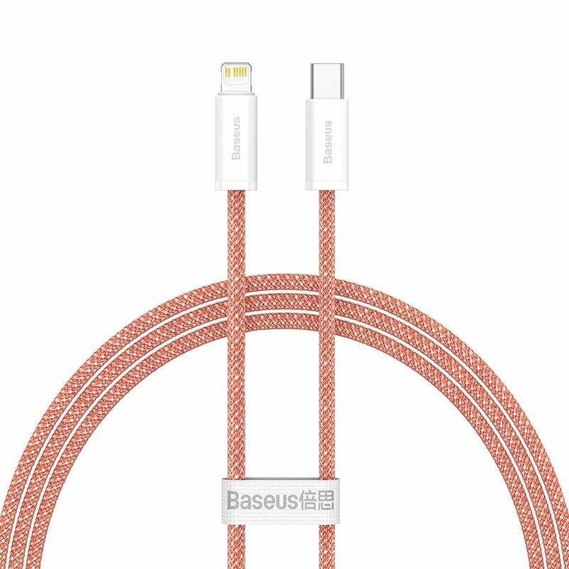 Baseus кабель USB-C - Lightning, 1 м, Orange
