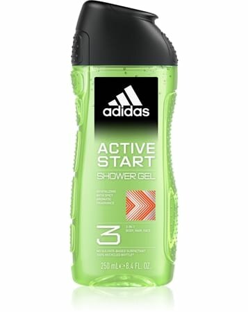 Гель для душа Adidas 3 Active Start для мужчин, 250 мл