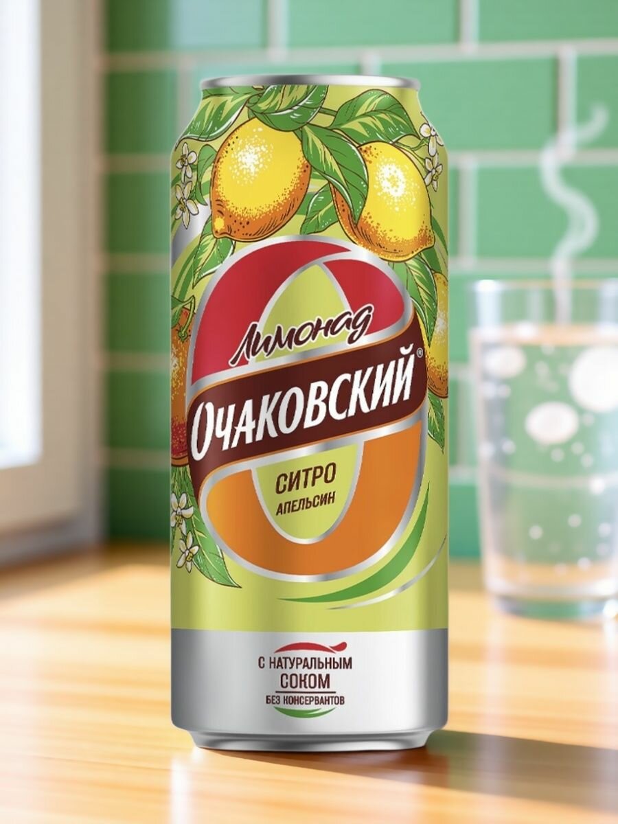 Лимонад Очаковский Ситро Апельсин 450мл х 24 шт