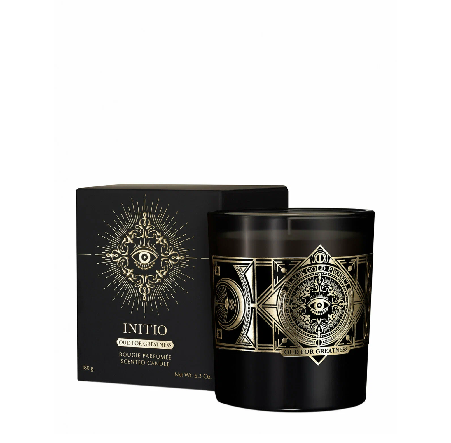 Initio Parfums Prives Парфюмированная свеча Oud For Greatness, 180 гр.