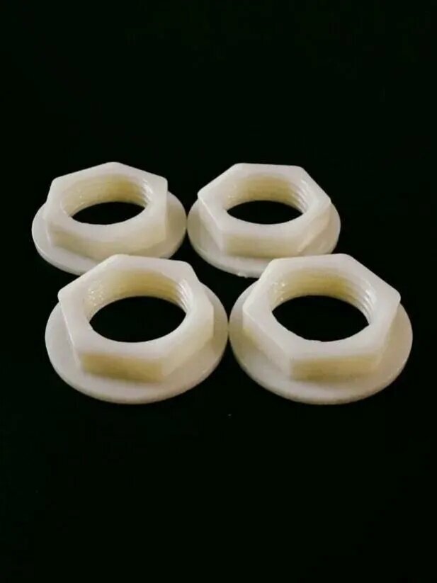 Пластиковые гайки для труб с шайбами, 3/4" (5штуки)