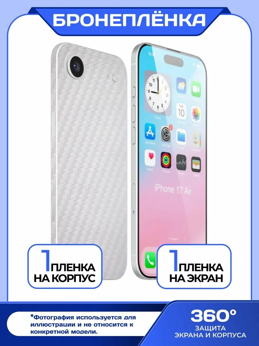 Пленка на экран и корпус для iPhone 17 Air