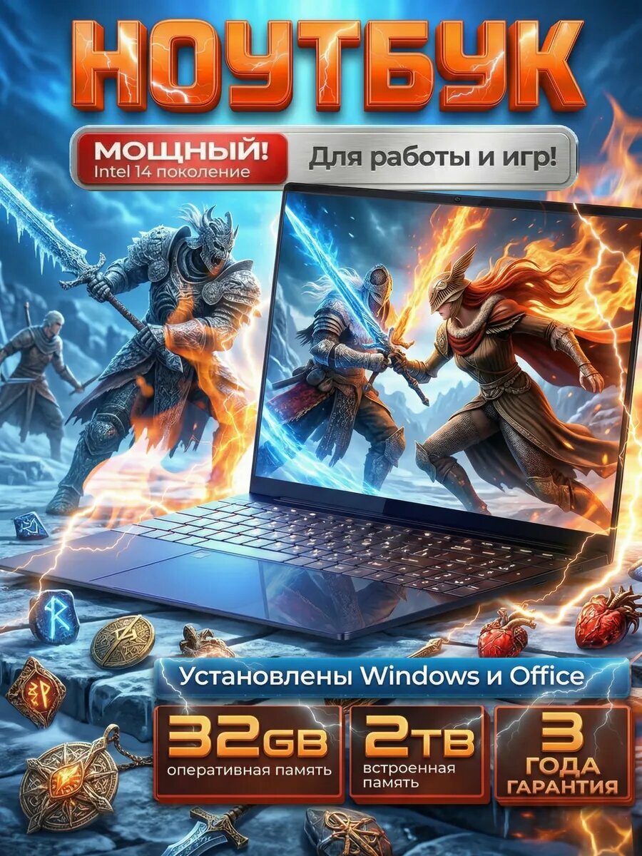 Ноутбук HiGH TECH R665 Intel H-Series RAM 32GB / SSD 2048GB