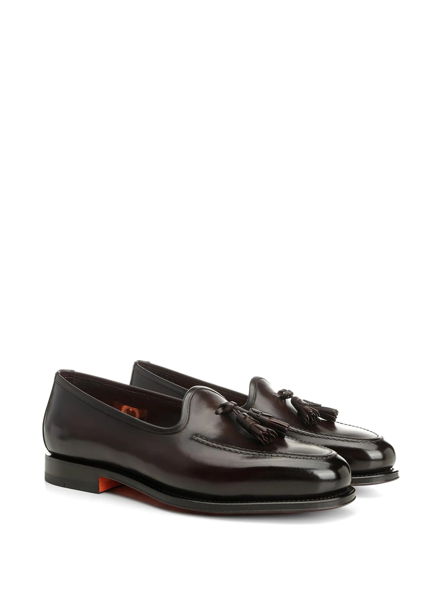 Лоферы Santoni Andrew, размер 9.5, brown — фото 1