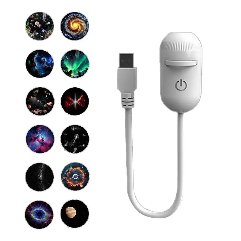 Galaxy Projector Night Light, 3 цвета