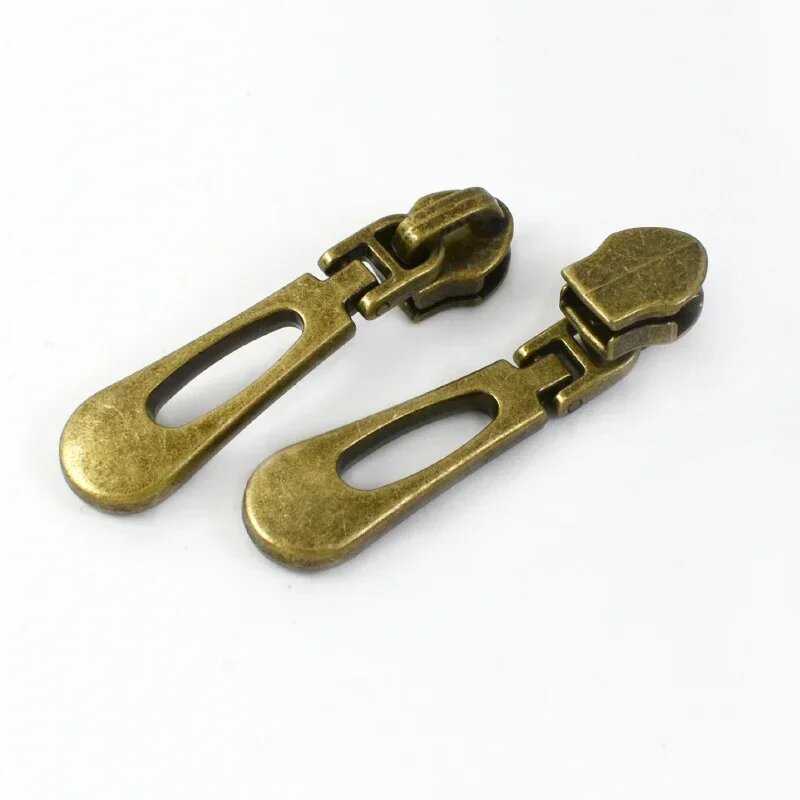 Бегунчики для молнии бронзовые ZT136-Bronze 5#