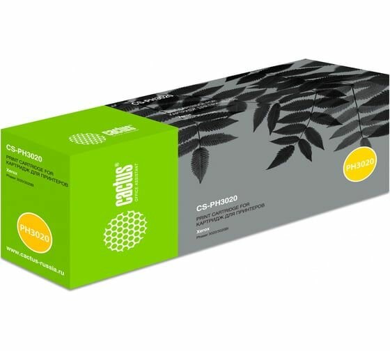 Лазерный картридж Cactus 106r02773 черный, 1500 страниц, для xerox phaser 3020/3020bi CS-PH3020 364621