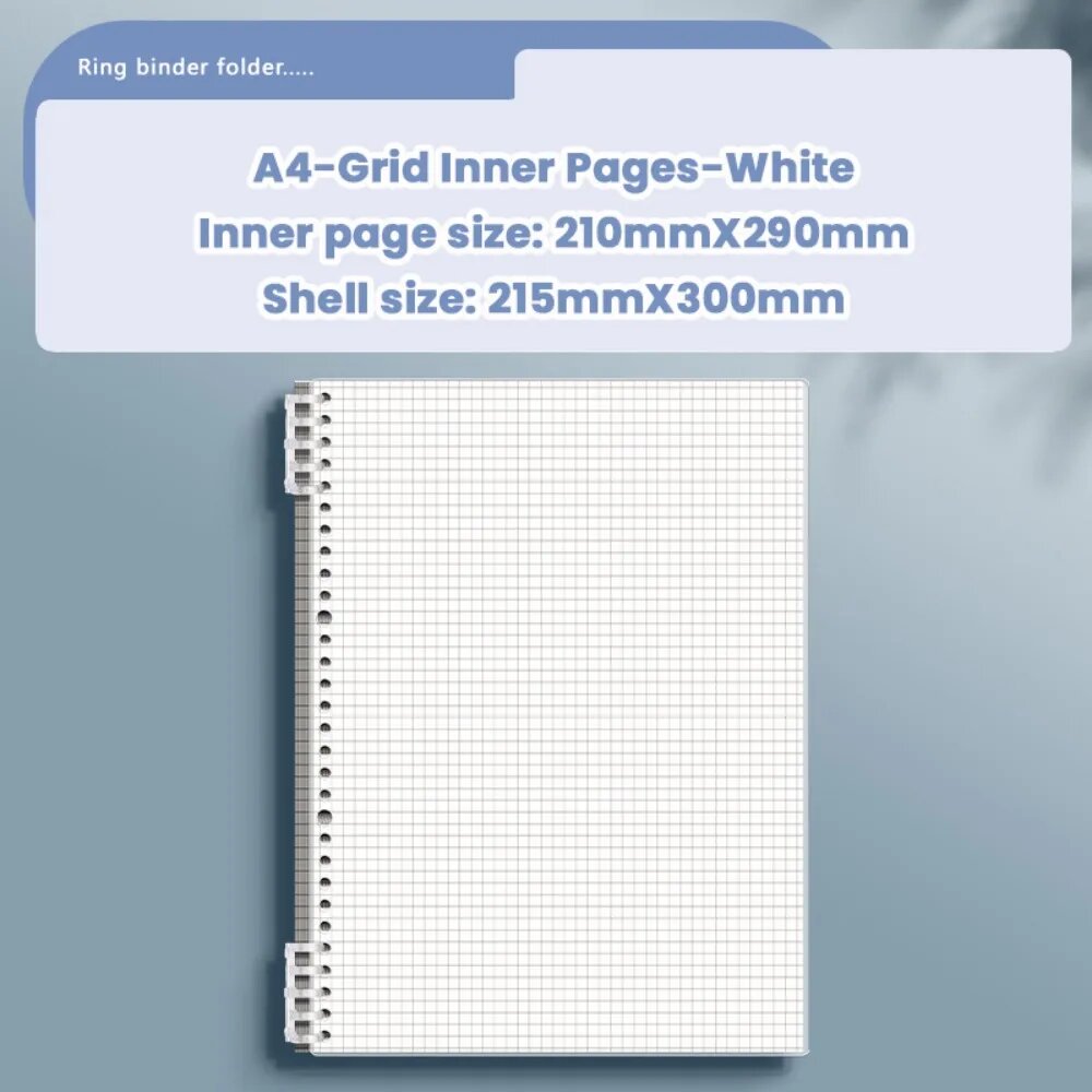 A4 Grid Inner Pages White, 210x290 мм