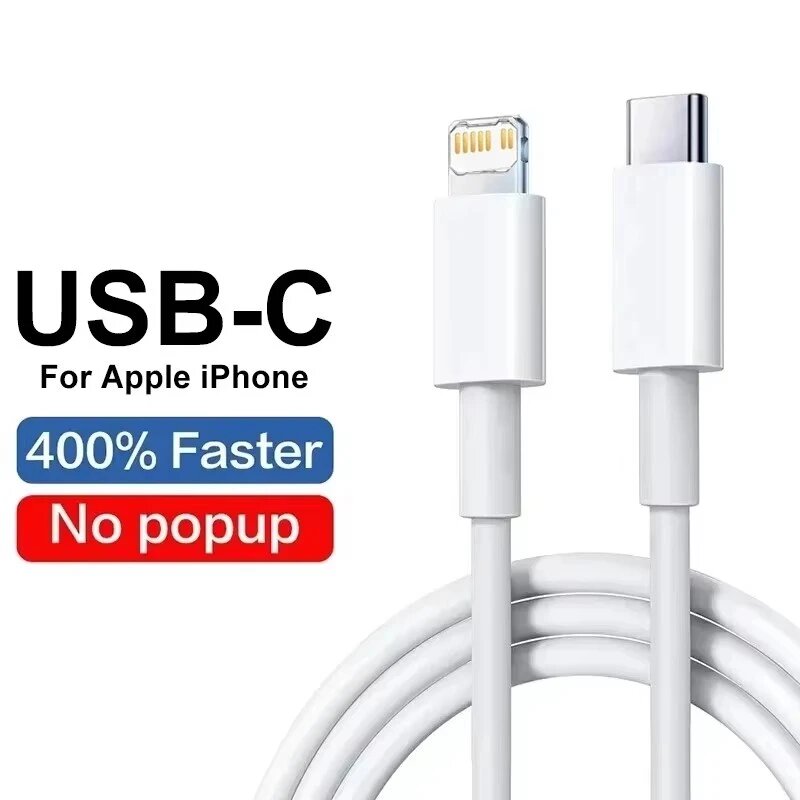 USB-кабель для быстрой зарядки PD 35 Вт для iPhone 11, 12, 13 Pro, XS Max, 7, 8, 14 Plus, X, XR, SE, кабель для быстрой зарядки USB C, кабель для передачи данных, 1 м, 2 м, 3 м